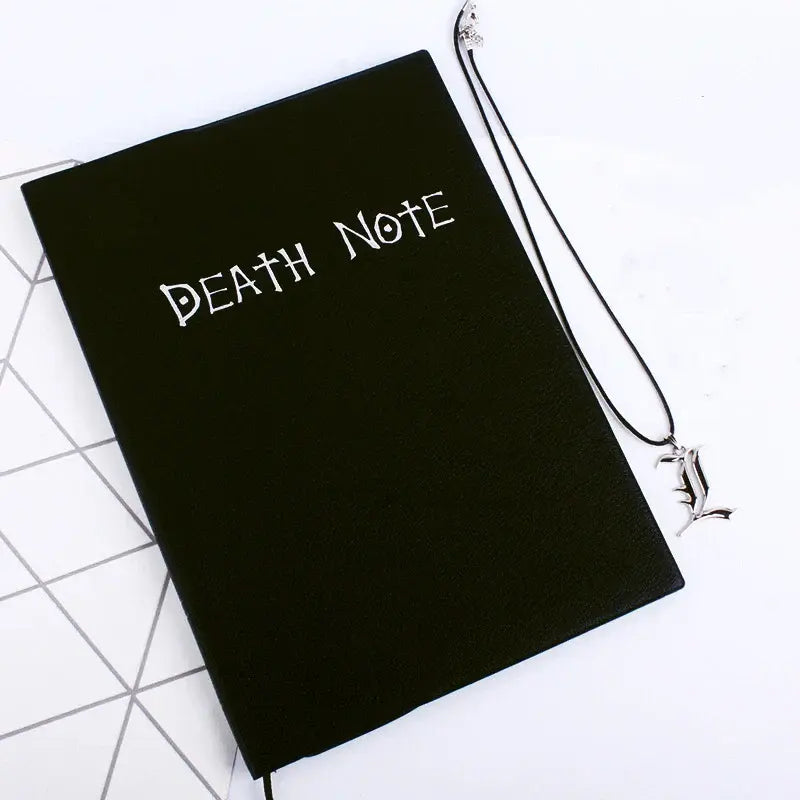 Package Death note, cahier de la mort, plume et collier L – Mangas Street