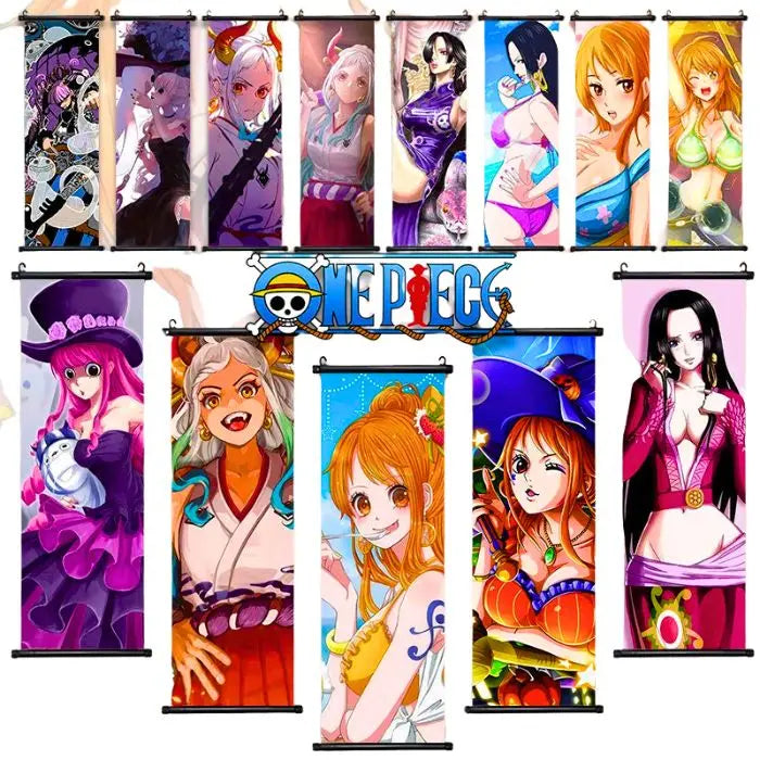 Toile Canvas Déroulante Nami, Boa Hancock & Yamato One Piece – Mangas ...